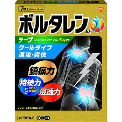 GSK Voltaren EX Tape Pain Relief Patche Cool Type | TODOKU Japan