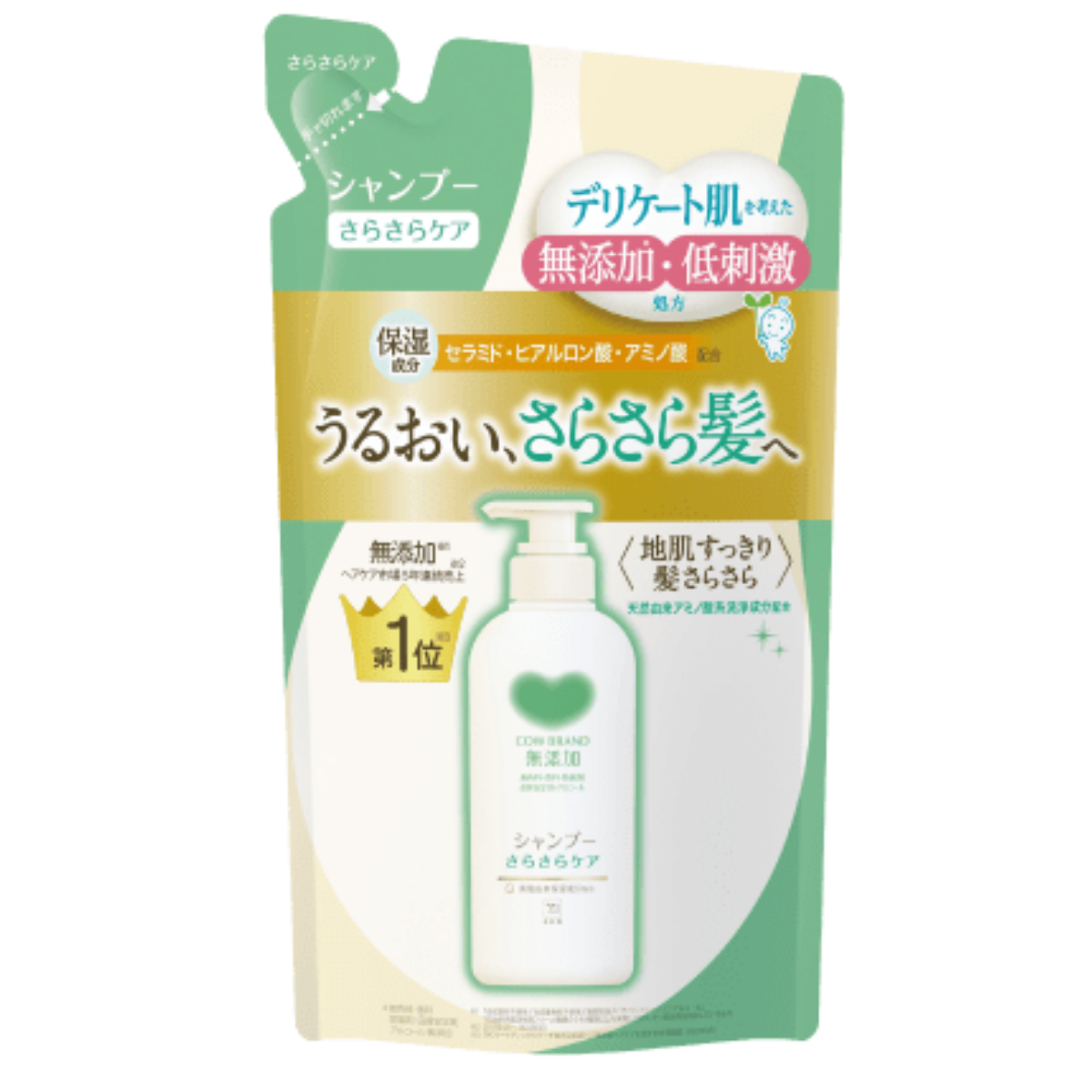 Cow Brand Additive Free Shampoo Smooth Refill - 360mL | TODOKU Japan