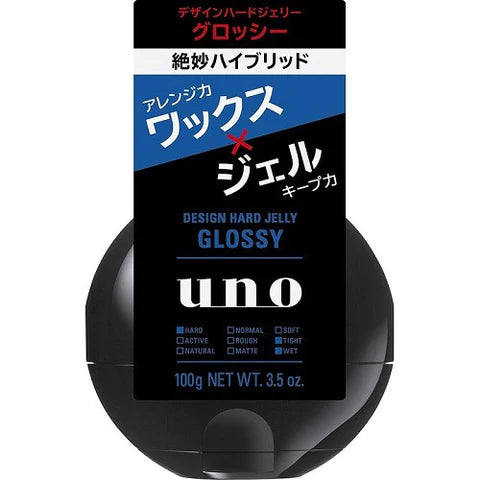 Shiseido UNO Hair Gel Design Hard Jerry 100g Glossy | TODOKU Japan