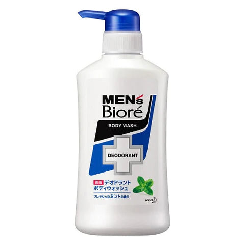 Biore Mens Medicinal Deodorant Body Wash Pump 440ml - Fresh Mint Scent ...